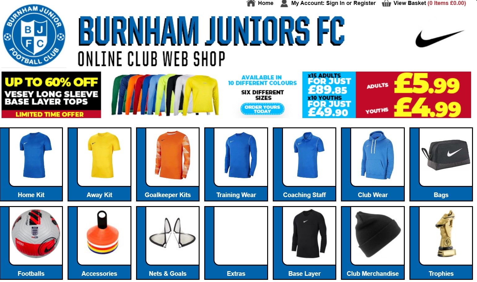 Burnham Juniors Club Shop – Burnham Junior FC Website